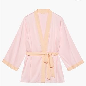 Savage X Fenty | Intimates & Sleepwear | New Satin Like Short Pink Robe ...